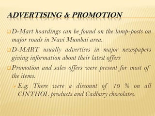 Presentation of d mart | PPTX