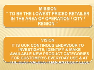 Presentation of d mart | PPTX