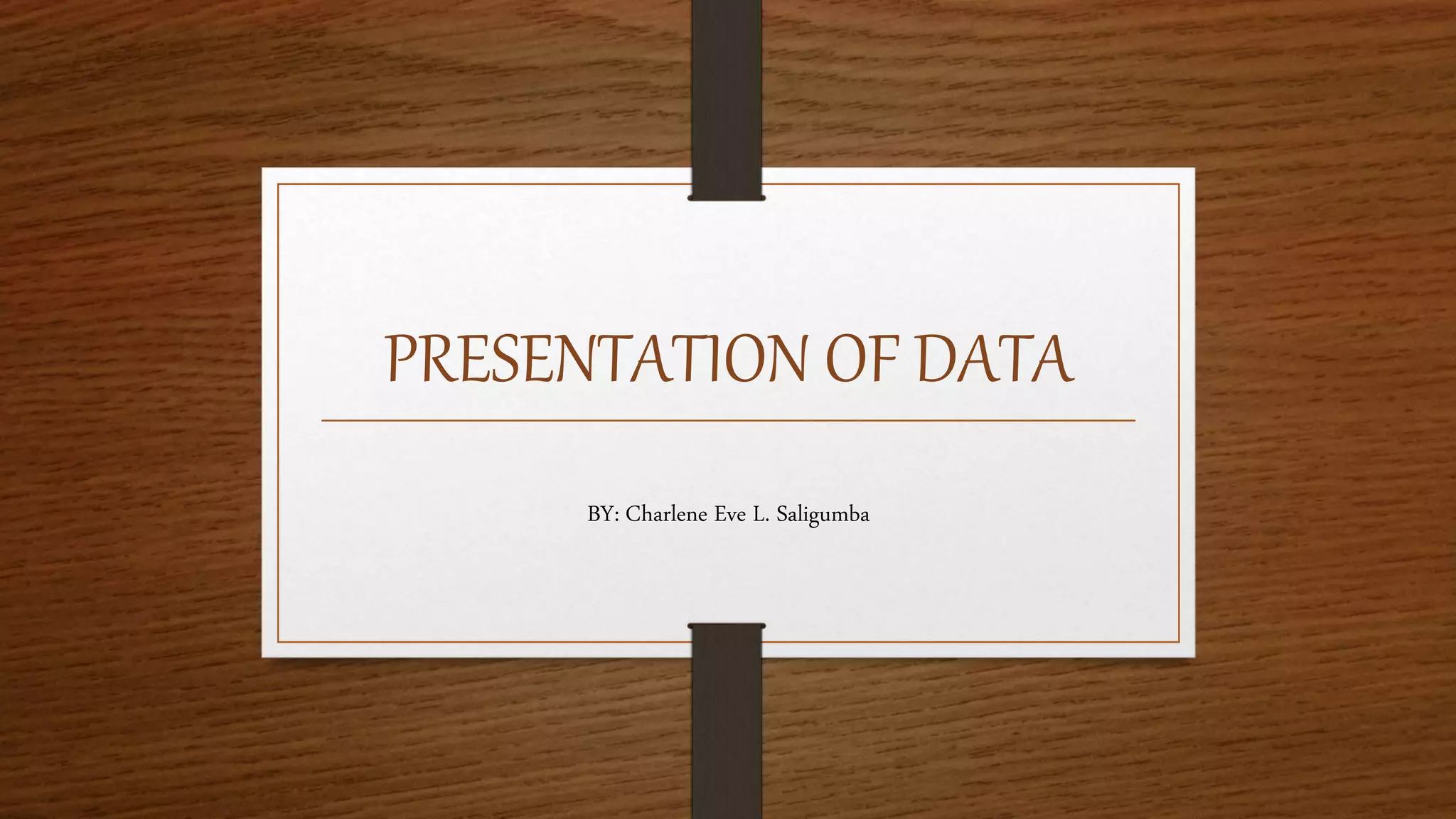 Presentation of Data (thesis writing) | PPTX