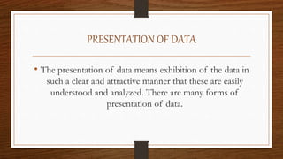 Presentation of Data (thesis writing) | PPTX