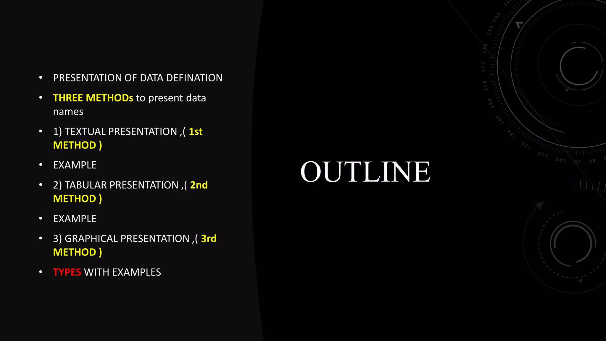 Presentation of data by different methods | PDF