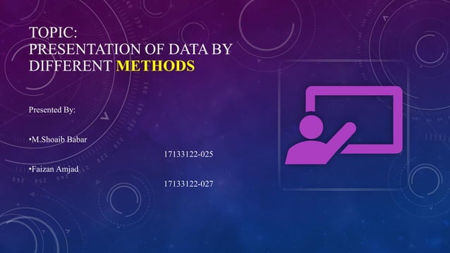 Presentation of data by different methods | PDF