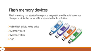 Computer data storage classification | PPTX