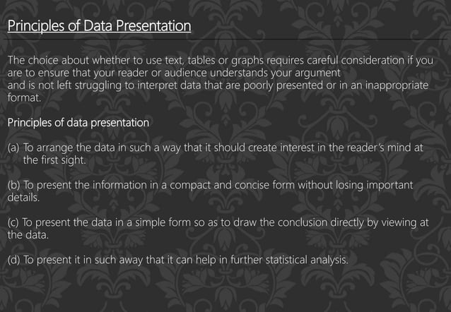 Presentation of Data using various techniques -reserach.pptx