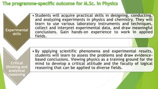 Presentation of dept of physics to the NAAC peer team visit | PPTX
