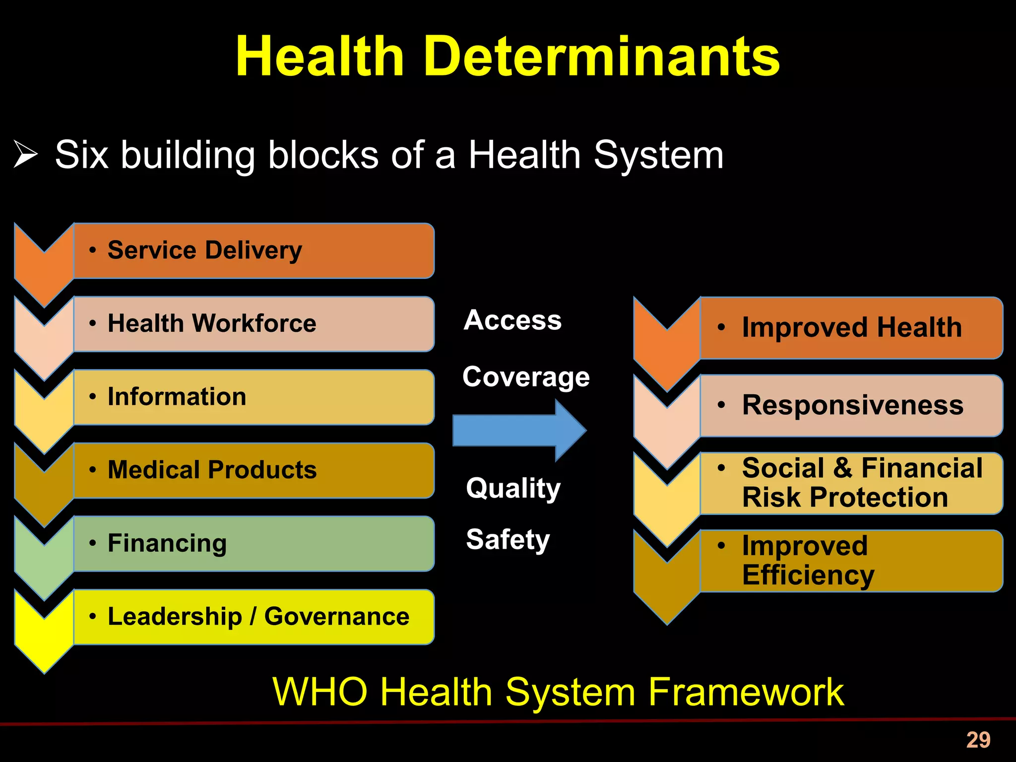 Presentation of determinants of health | PPTX