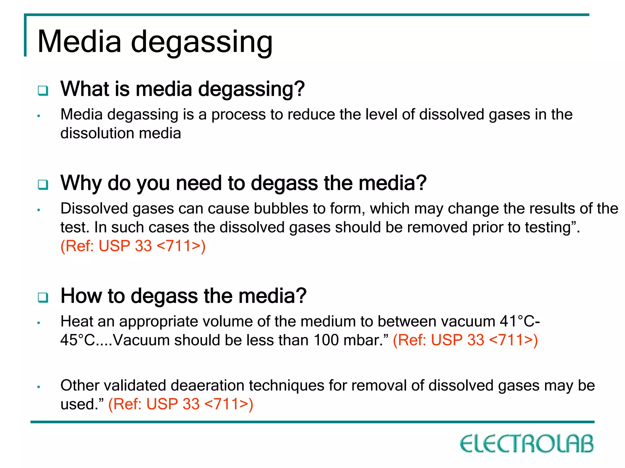 Presentation of dissolution media preparator | PDF