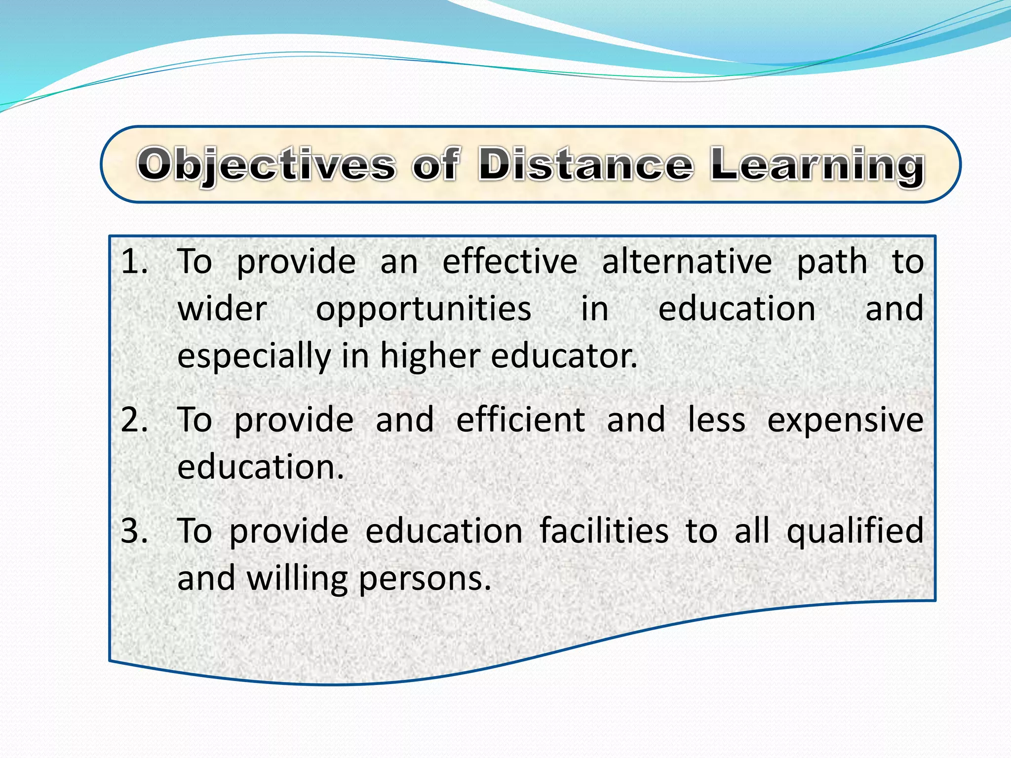 Presentation of distance learning | PPT | Online Education | Education