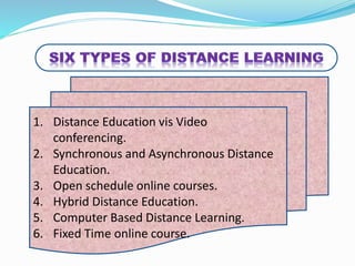 Presentation of distance learning | PPT