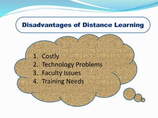 Presentation of distance learning | PPT