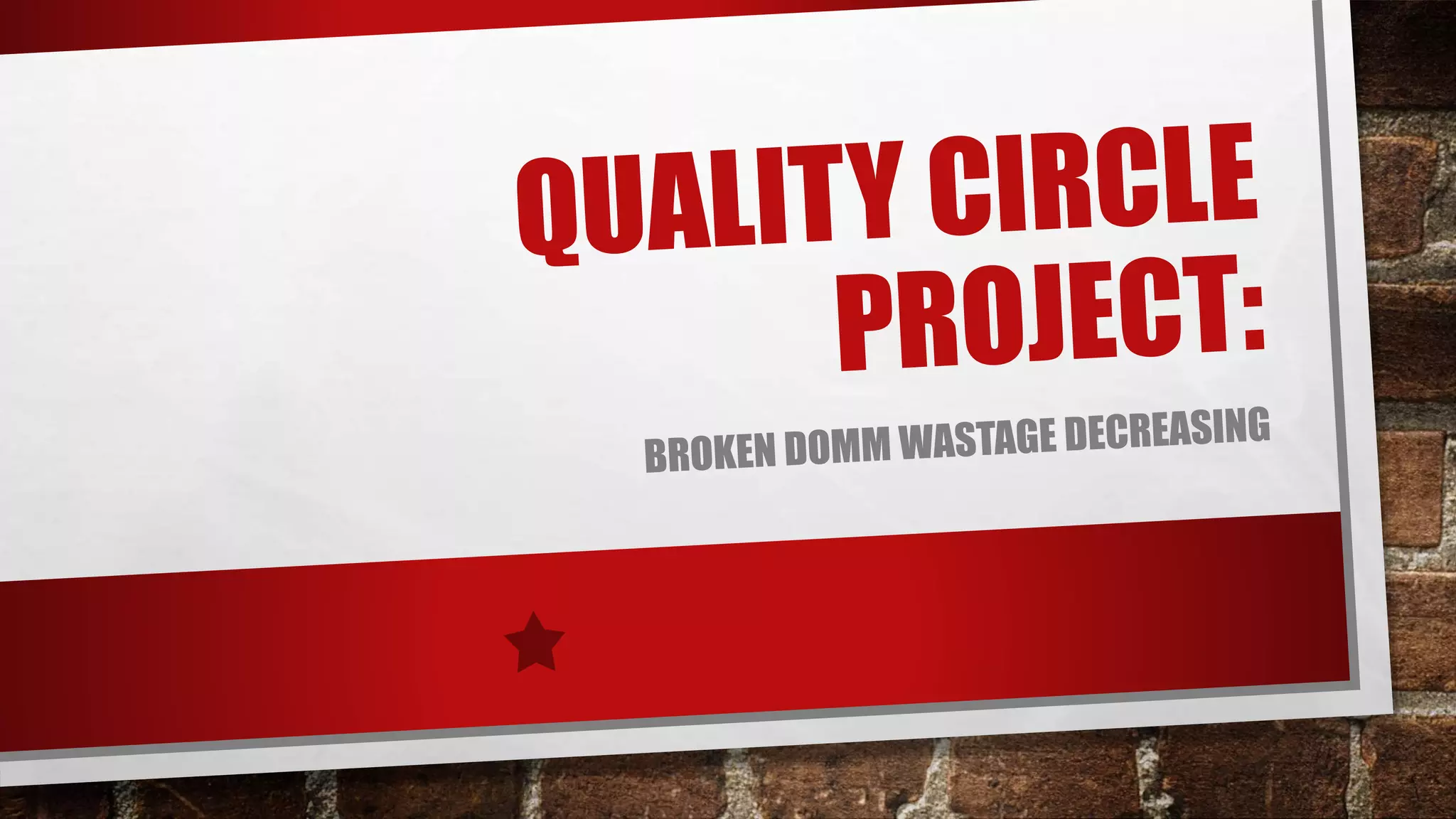 Presentation of dommer scrap reduction | PPTX