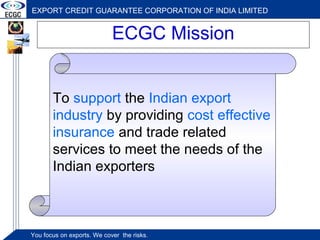 Presentation of ecgc, kolkata | PPT