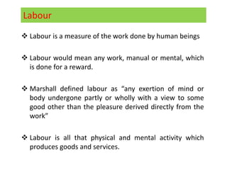 Labour & Wages | PPTX