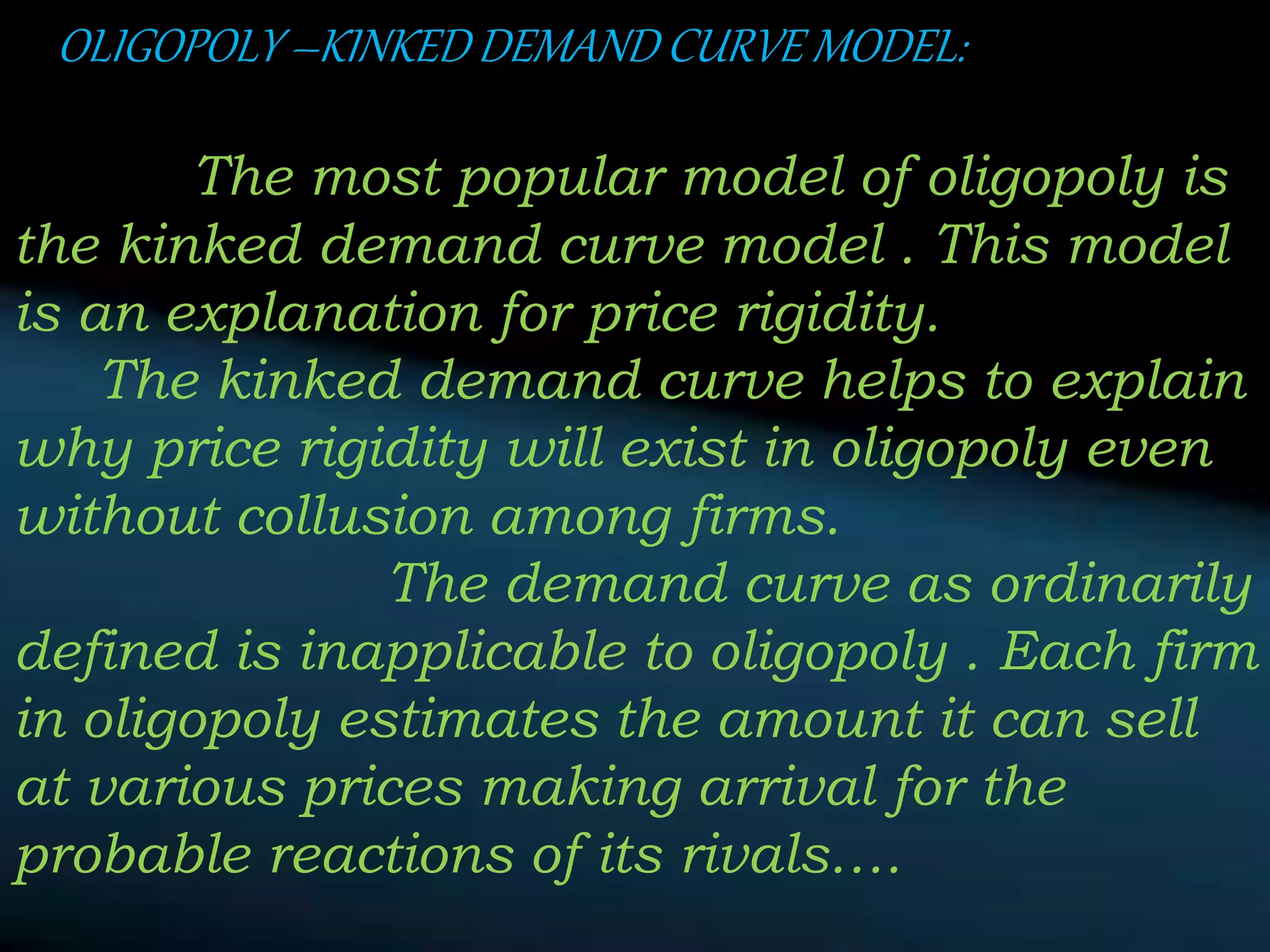 Presentation of economics on oligopoly | PPTX