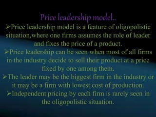 Presentation of economics on oligopoly | PPTX