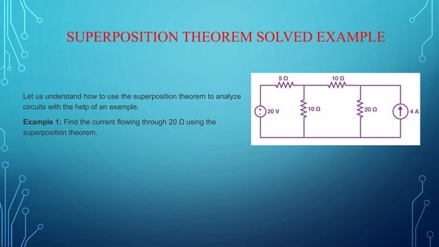 Superposition Theorem Pptx Computer Networking Computing