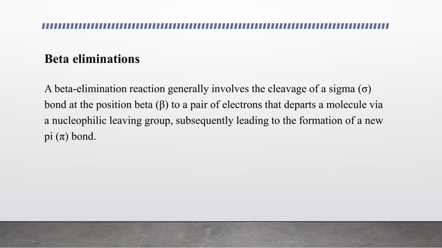 Presentation of elimination reactions-1.pptx | Chemistry | Science