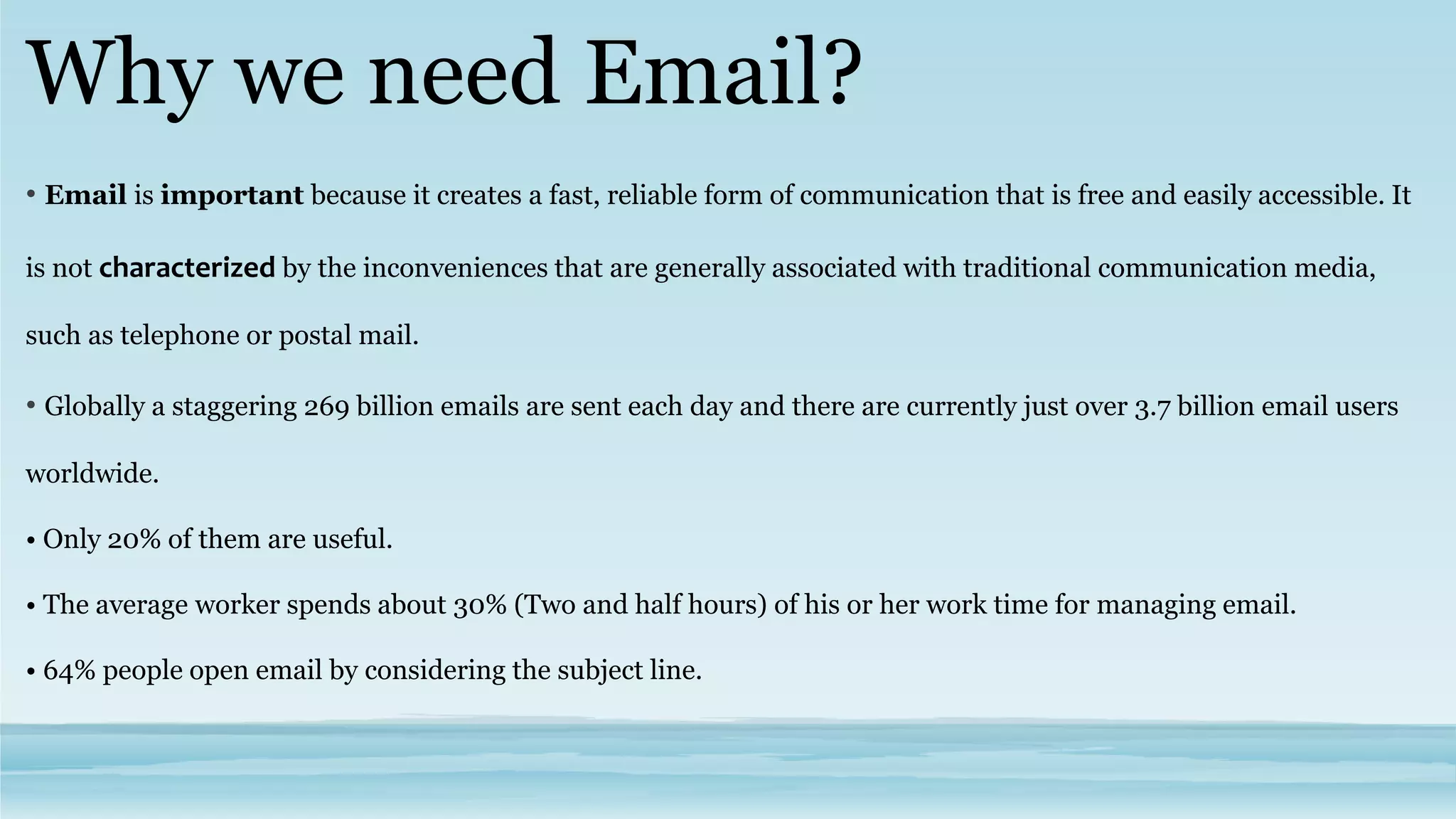 Presentation of email etiquette (draft) | PPTX | Email | Internet