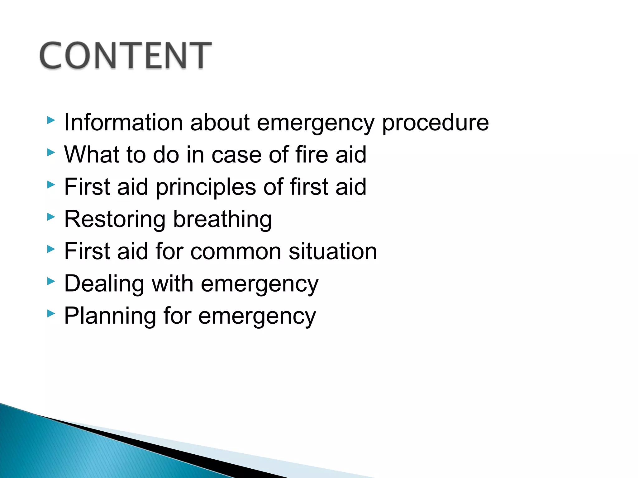 emergency procedure | PPT