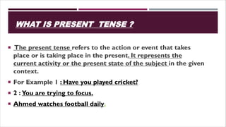 Presentation Of English,Present Tense, Tenses.pdf