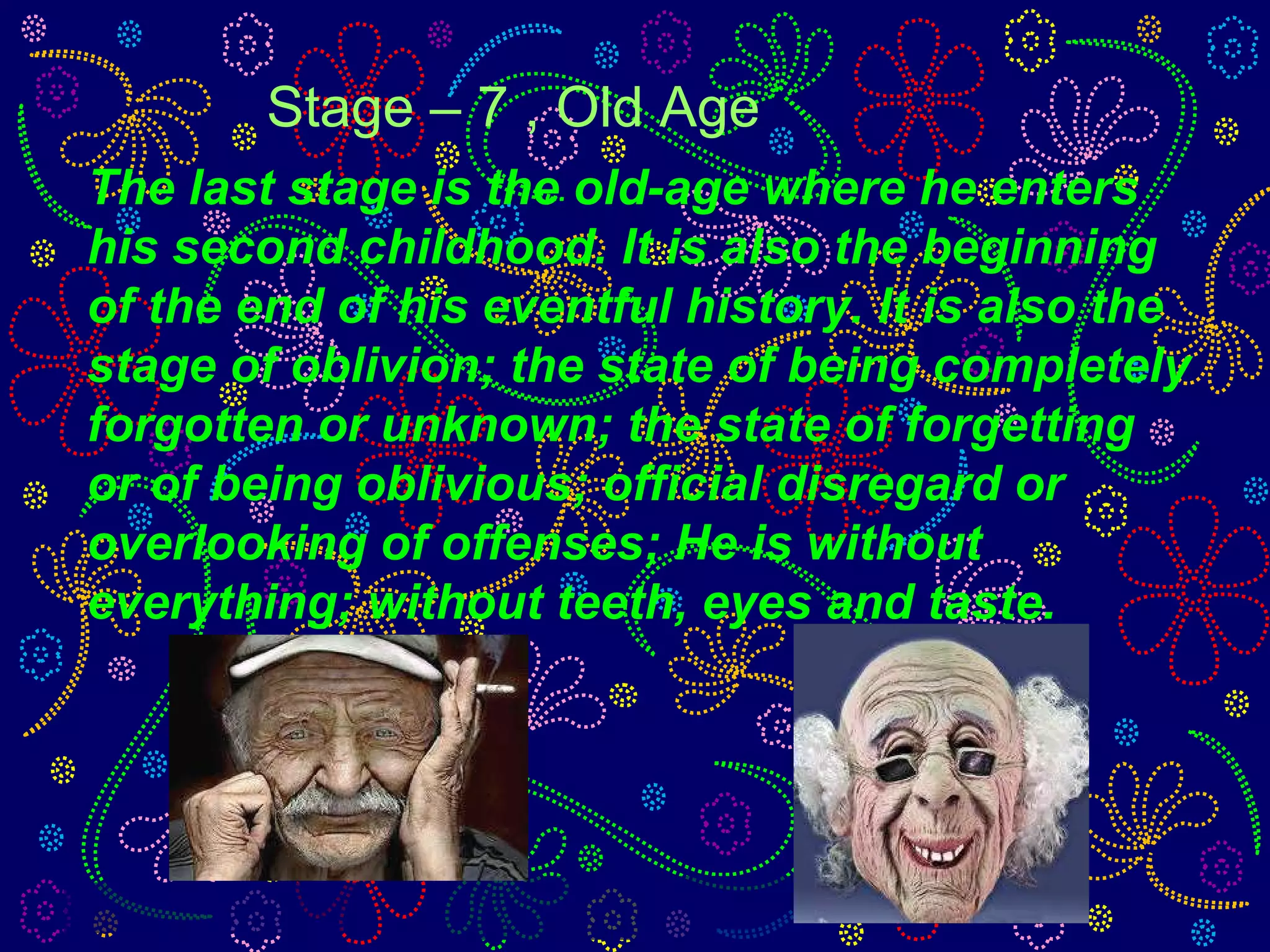 Presentation of english (seven ages) | PPT