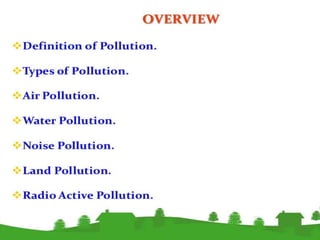 Presentation of environmental pollution | PPT