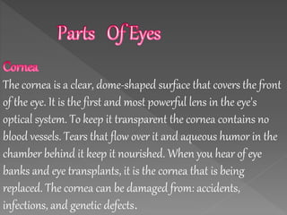 Presentation of eye ths | PPTX | Eye and Vision Conditions | Diseases ...