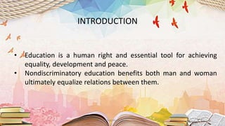 Problem of female education in Bangladesh | PPTX