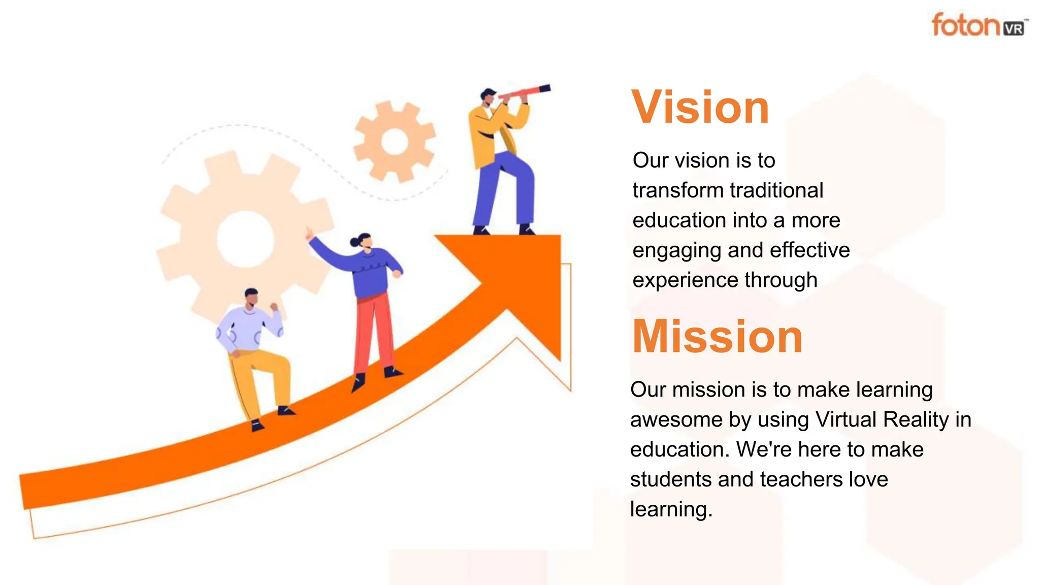 fotonVR - A Virtual Reality in education | PPTX