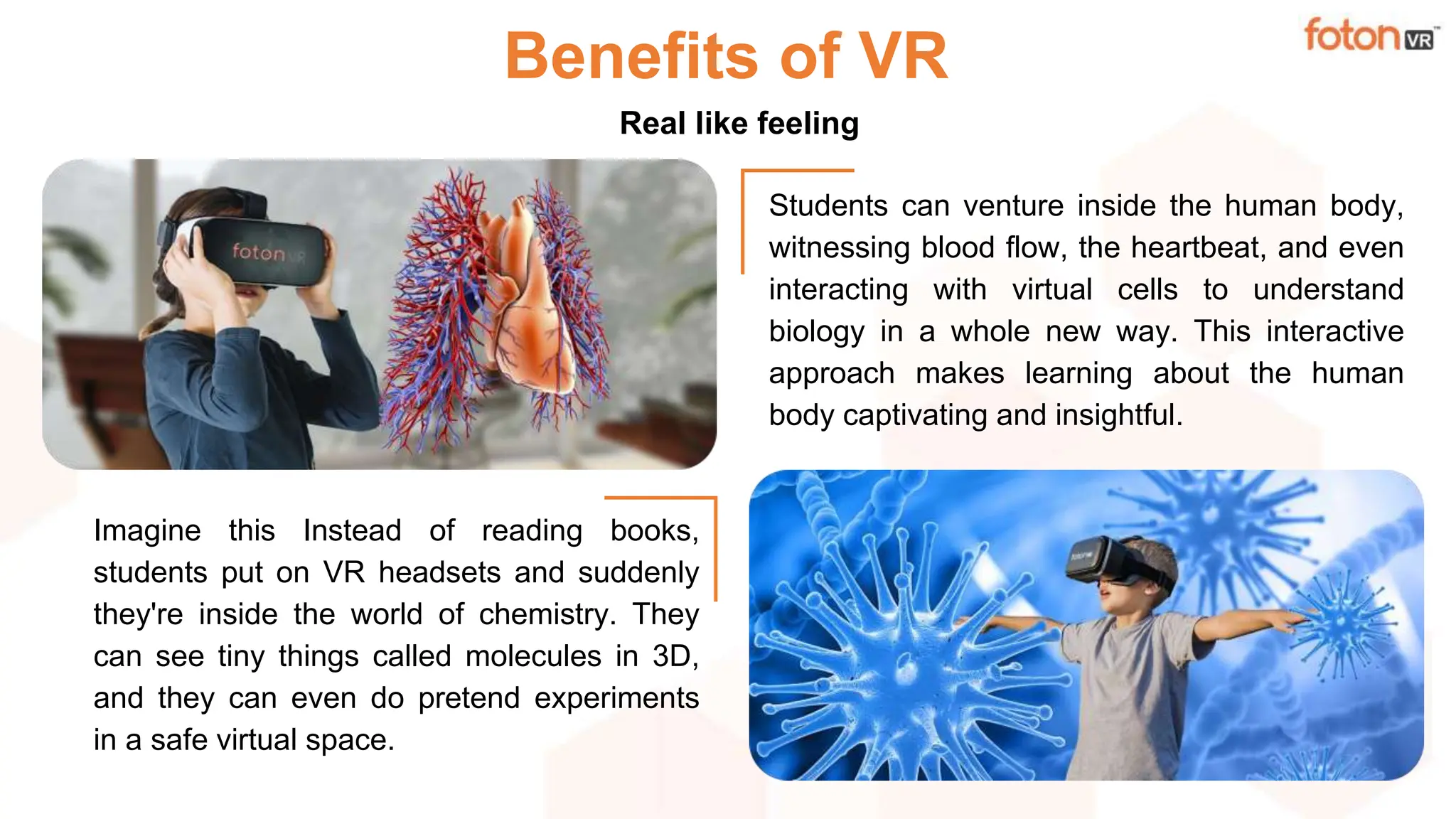 fotonVR - A Virtual Reality in education | PPTX