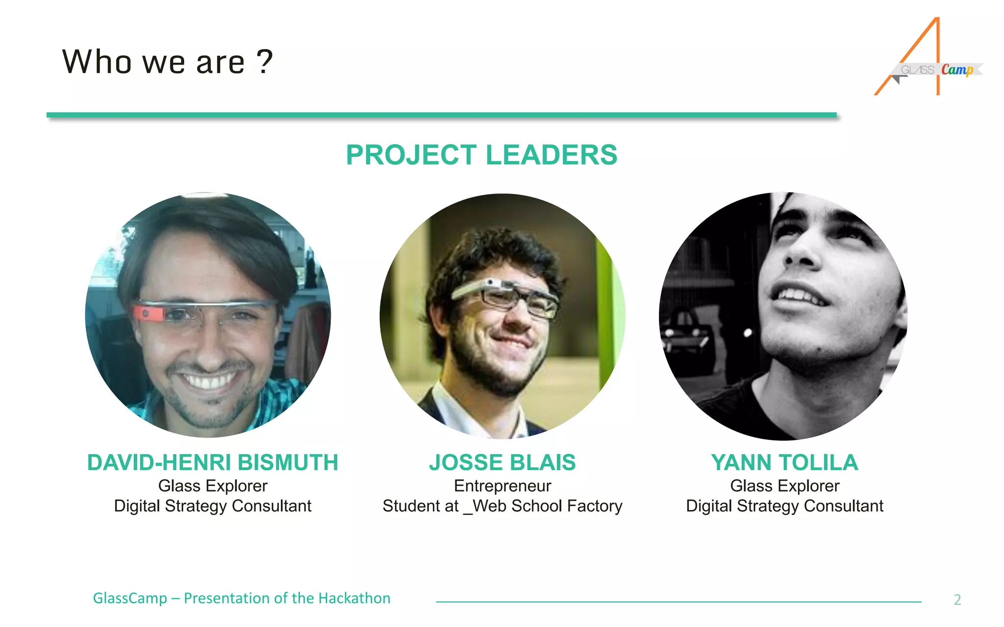 Presentation of french hackton google glass | PDF