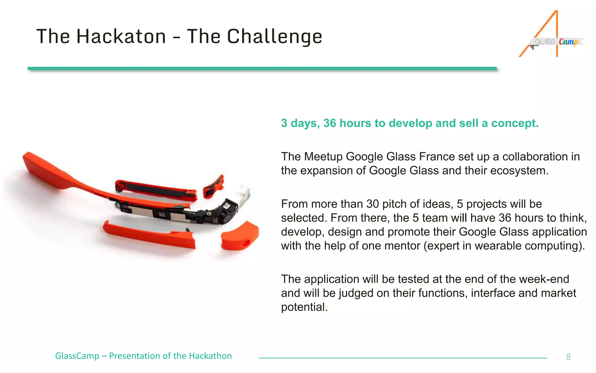 Presentation of french hackton google glass | PDF
