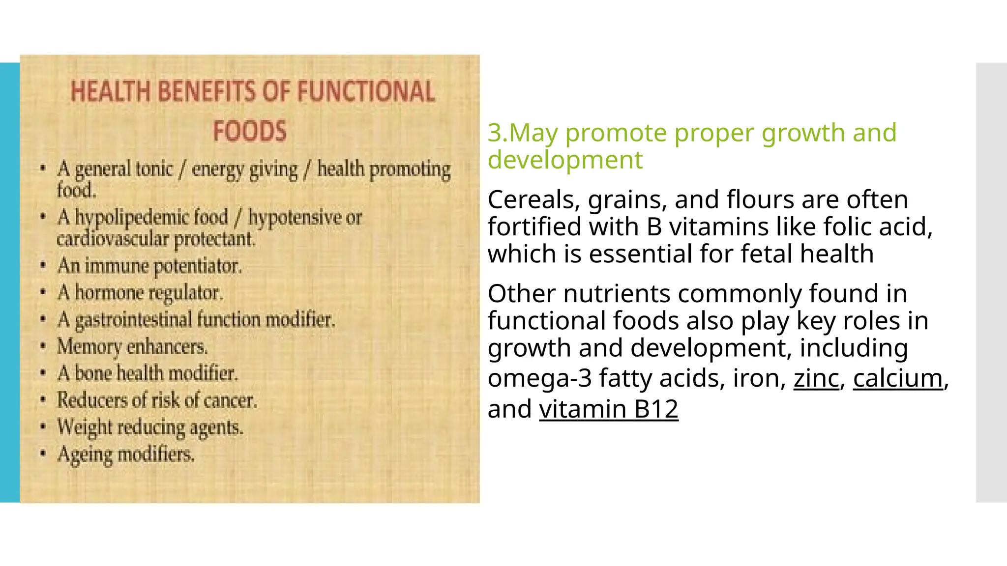Presentation of functional foods and It's types,health benefits! | PPTX