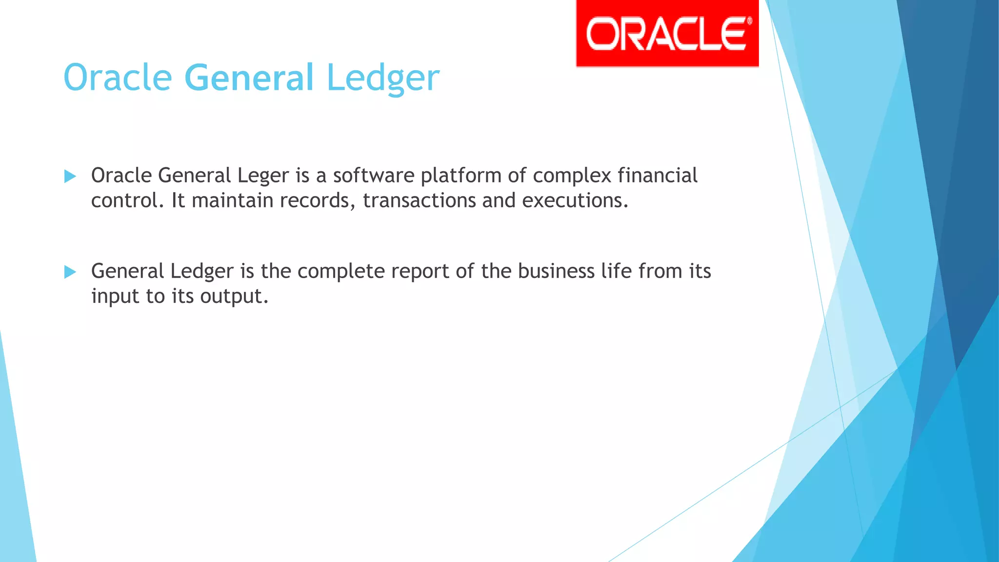 Oracle ERP and General Ledger Configuration | PPTX