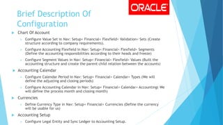 Oracle ERP and General Ledger Configuration | PPTX