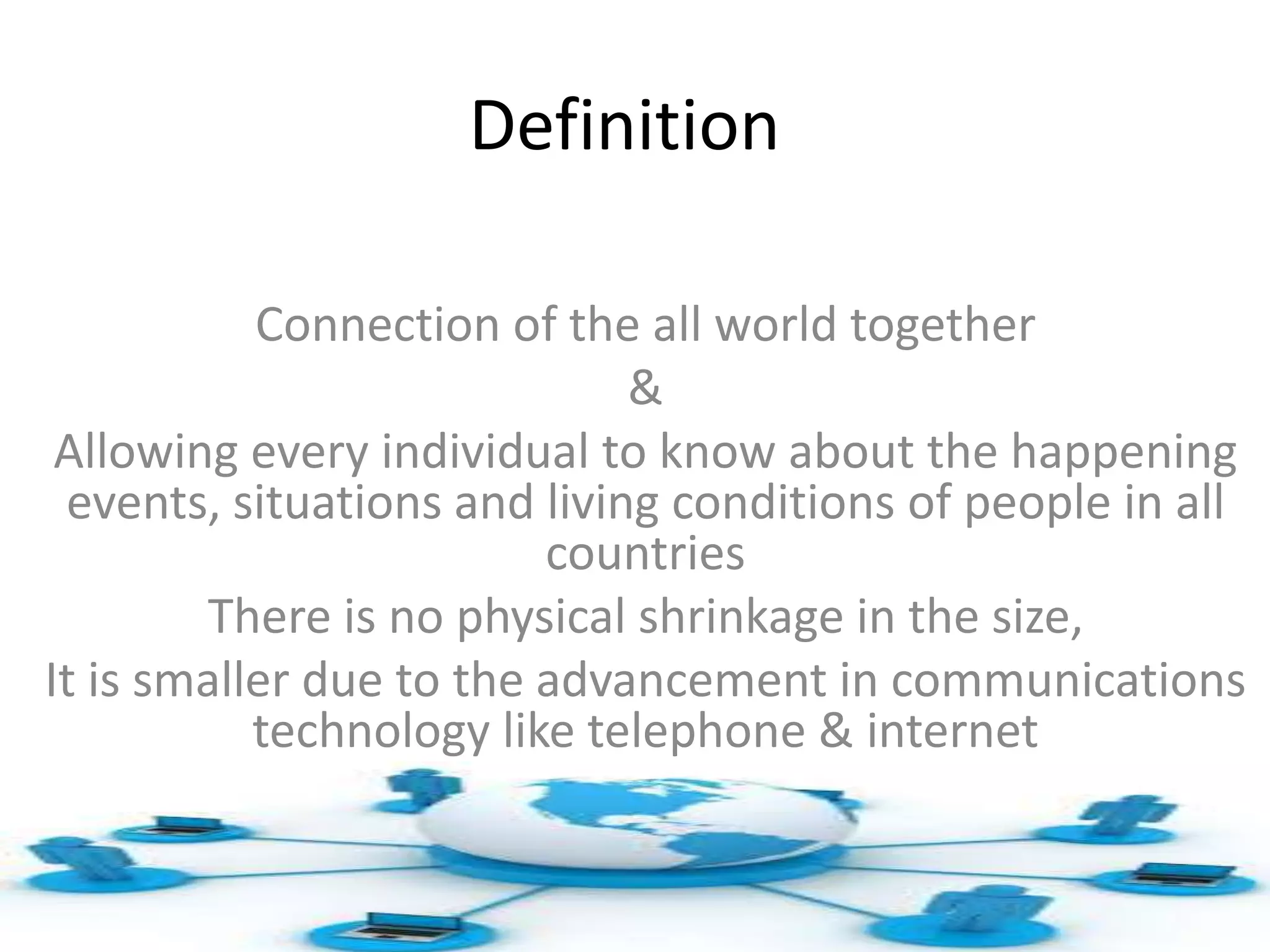 Presentation of global village | PPTX