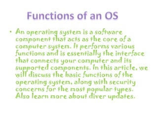 operating systems | PPTX