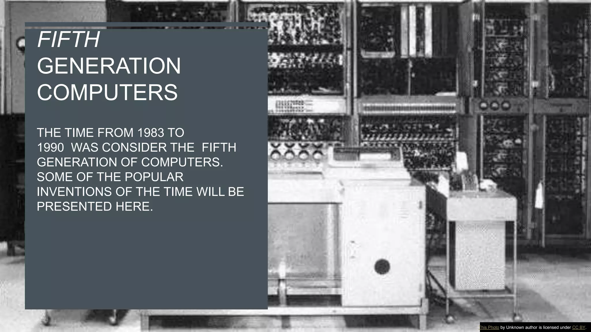 5th Generation Of Computers Pptx Computing Technology And Computing