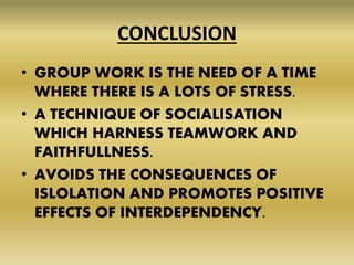 Presentation of group work | PPTX