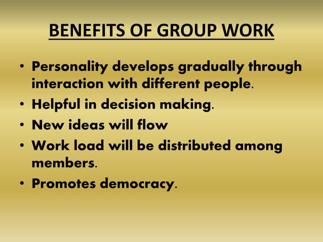 Presentation of group work | PPTX | Homework and Study | Education