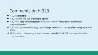 Presentation of H323 protocol | PPTX