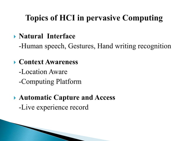 HCI Presentation | PPTX | Operating Systems | Computer Software and Applications