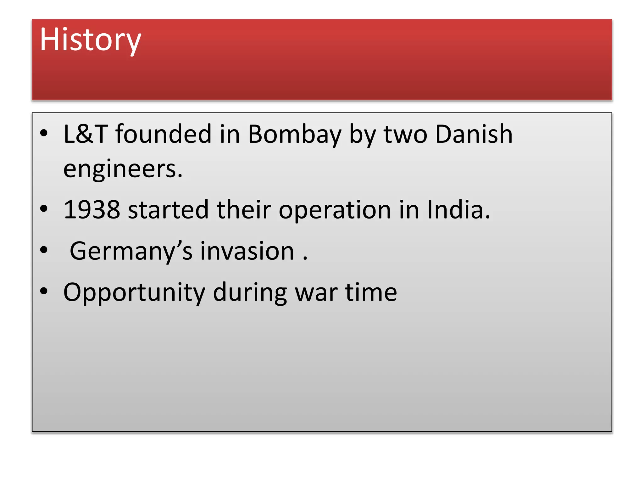 Presentation of history of l&t | PPTX