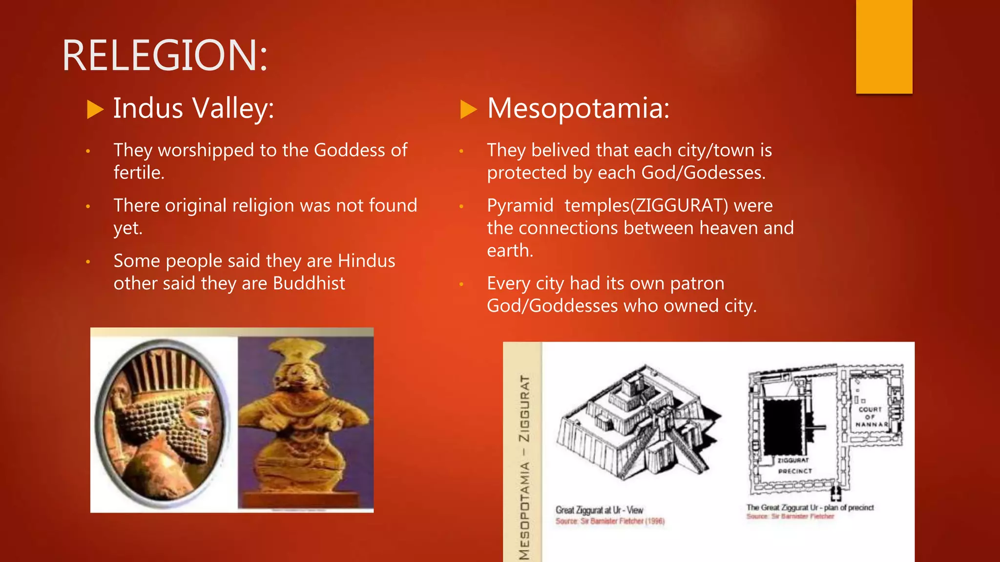 camparison of indus valley and mesopotamia | PPTX