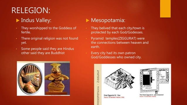 camparison of indus valley and mesopotamia | PPTX | Hinduism | Religion ...