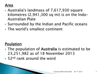 Country profile Australia | PPTX