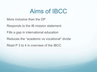 Presentation of IBCC | PPTX