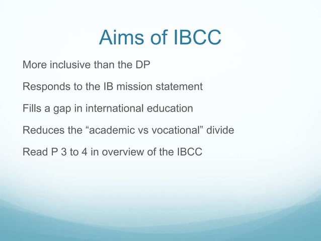 Presentation of IBCC | PPT