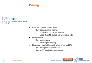 Presentation Of ICEF Online Services | PPT