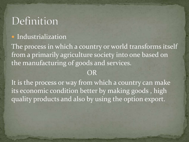 Presentation of Industrialization Backwardness.pptx | Business | Business and Finance